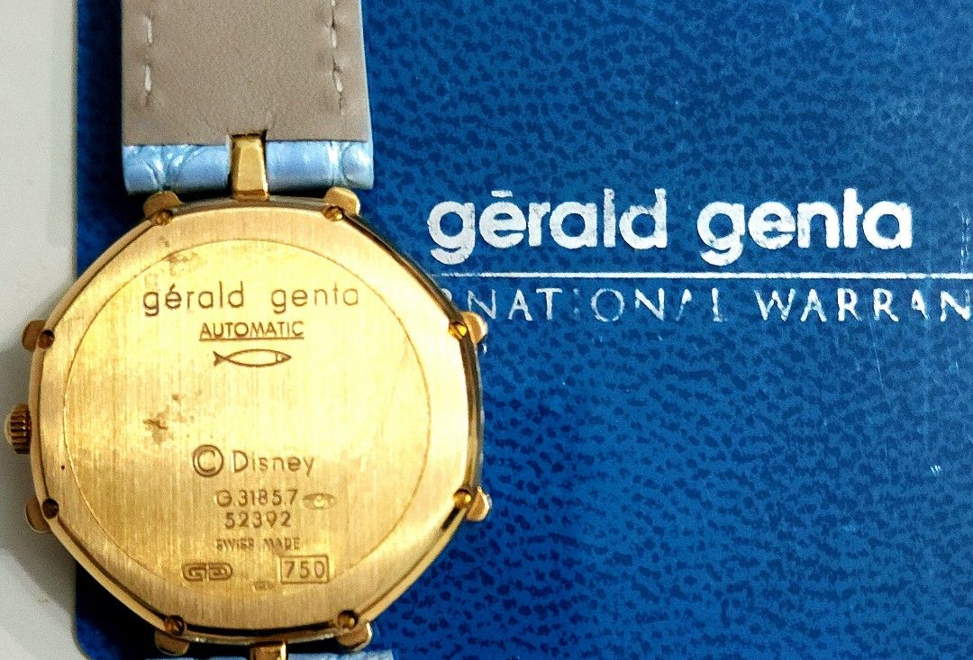 18k Gold gerald Genta Disney Mickey Mouse MOP, Luxury, Watches on Carousell