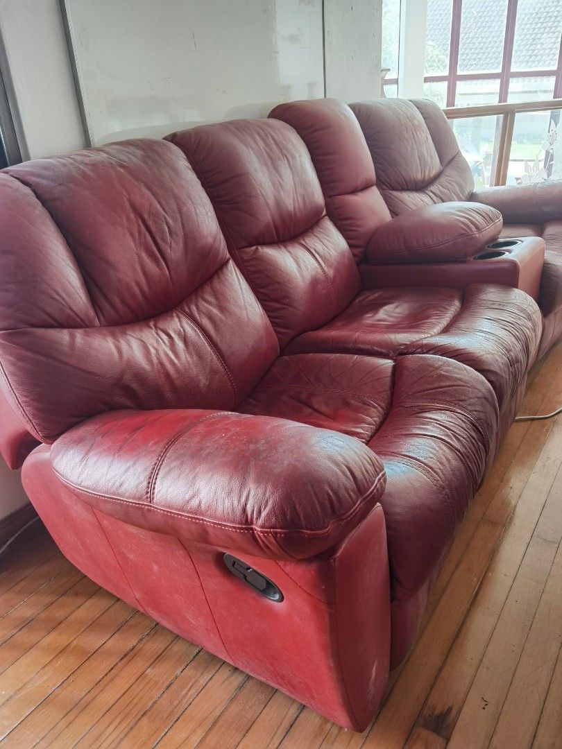 2+3 seats Used Sofa, Furniture & Home Living, Furniture, Sofas on Carousell
