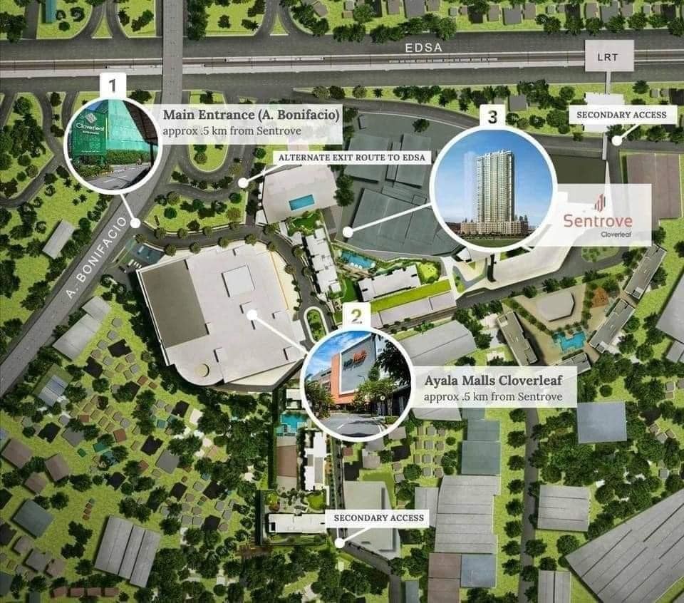 Condo For Sale Alveo Sentrove Cloverleaf beside Ayala Malls Balintawak ...