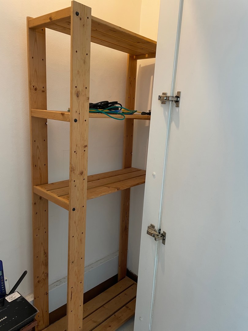 4 layer wood shelves, Furniture & Home Living, Furniture, Shelves ...