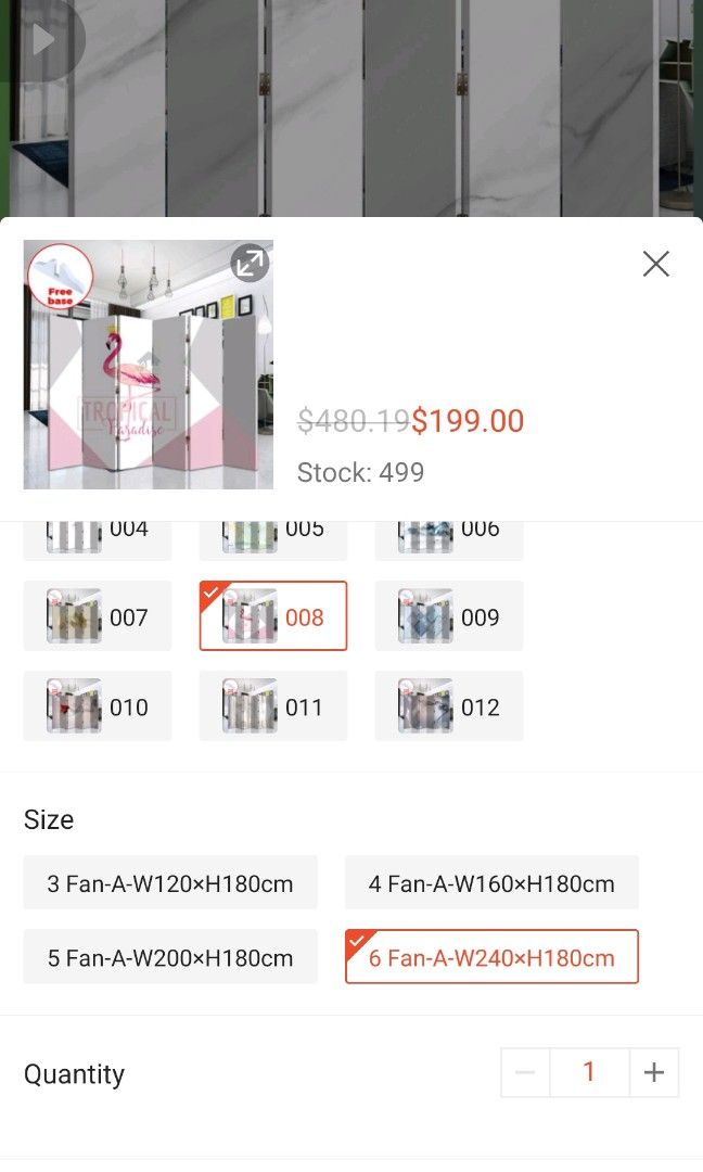 6 panels room divider, Furniture & Home Living, Furniture, Other Home ...