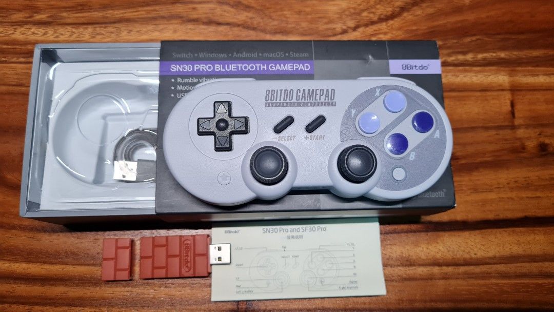 8BitDo SN30 Pro Bluetooth Gamepad + 8BitDo Dongle, Computers & Tech, Parts & Accessories, Other ...