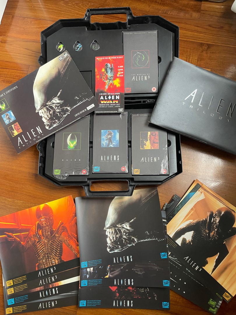90%新 異形三部曲特別限量版 Special Limited Edition Alien Trilogy VHS Collectors ...