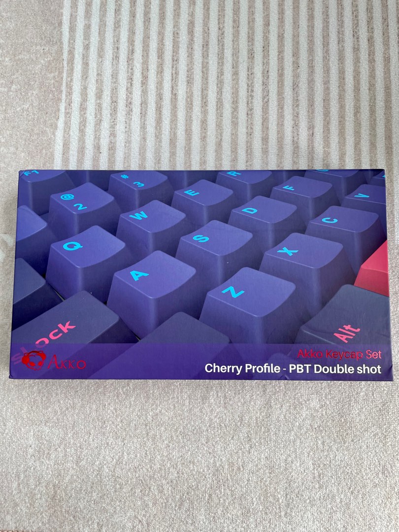 Akko Neon Cherry Profile Keycaps PBT Doubleshot, Computers & Tech ...