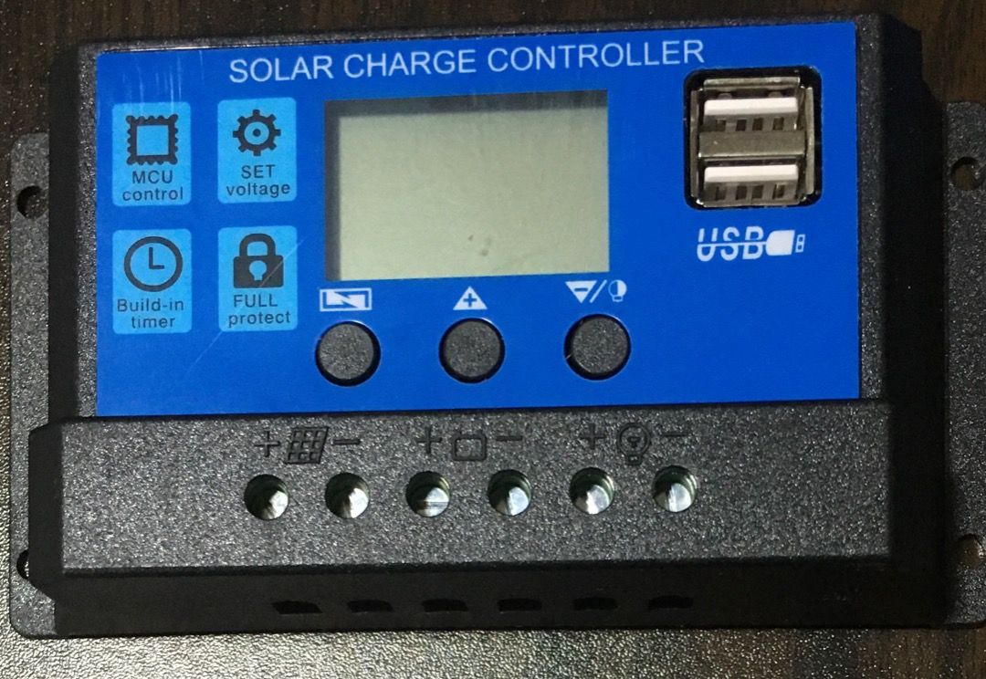 ALLPOWERS 20A Solar Charger Controller Solar Panel Battery Intelligent Regulator with USB Port ...