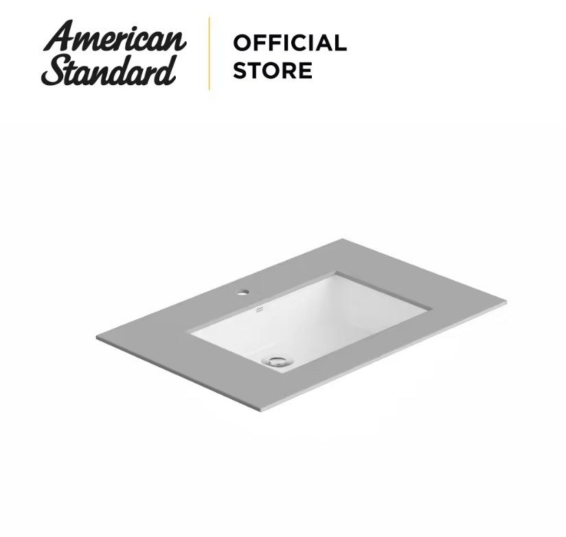 American Standard 600 mm Flexio Thin Touch Square Undercounter Basin ...