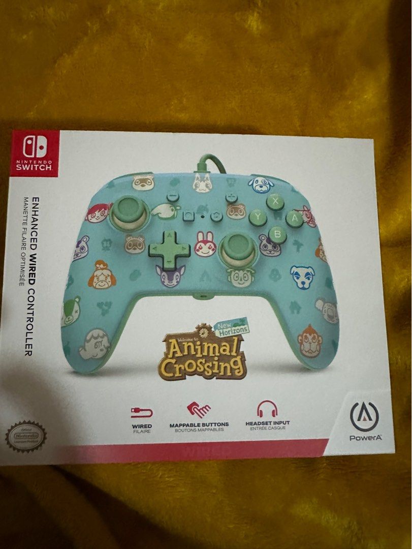 Animal crossing Switch controller enhanced wired controller, Video ...