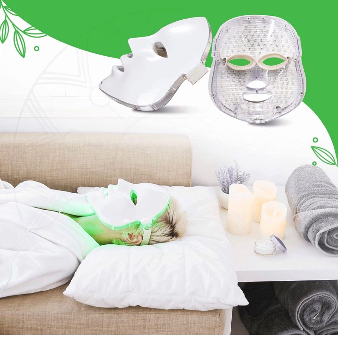 Anti-aging LED Face Mask 7 colors, Beauty & Personal Care, Face, Face ...