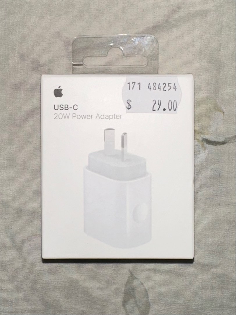 Apple 20W USB-C Power Adapter (Australian 2 pin Type I plug), Mobile ...