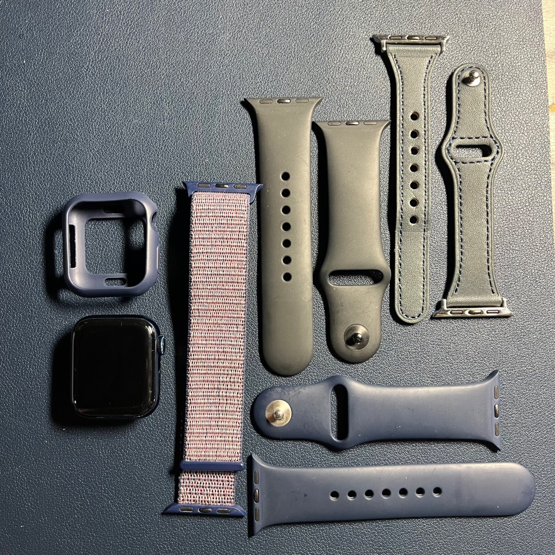 Apple watch series 6 GPS 40mm navy blue + accessories, Mobile Phones ...
