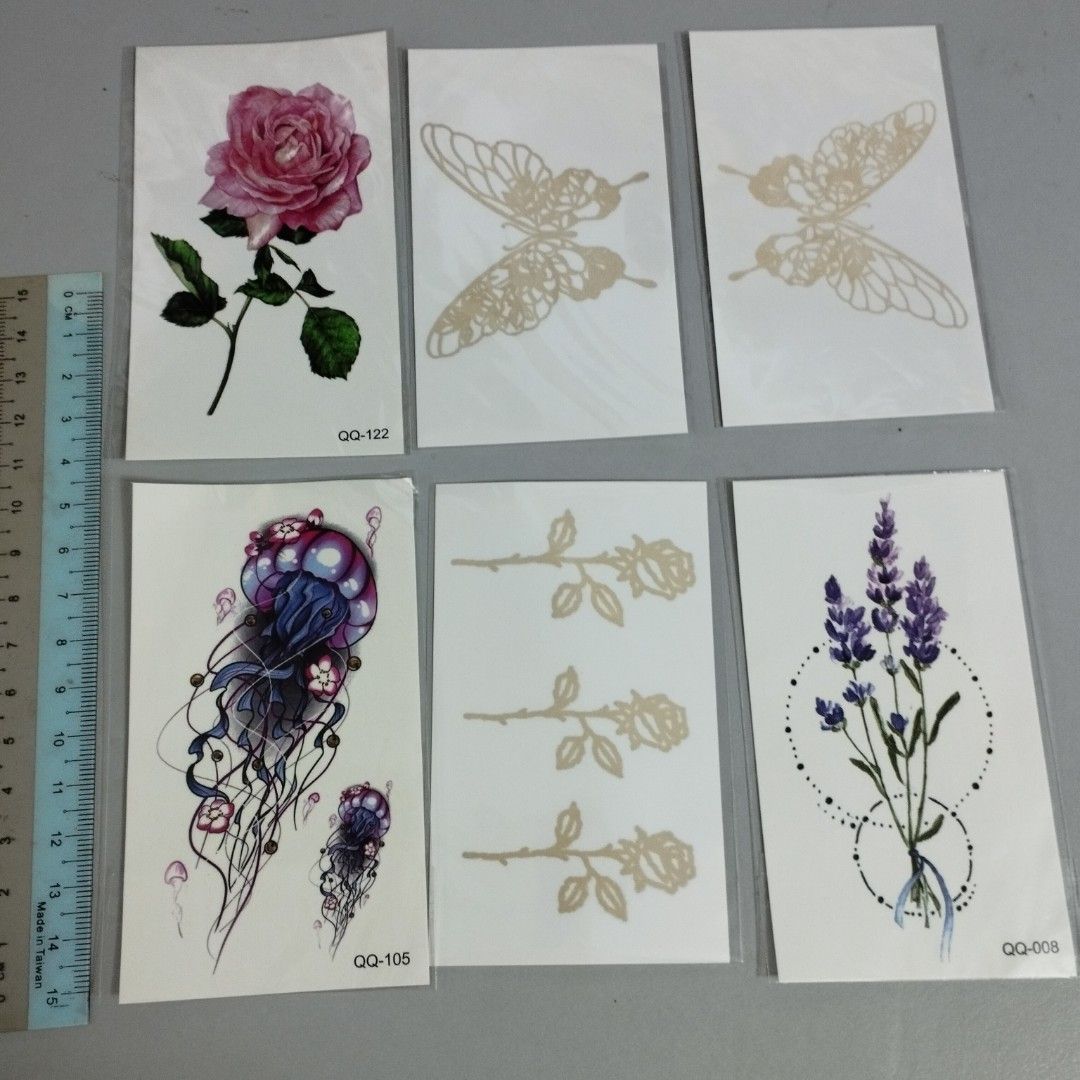 Assorted Temporary tattoo stickers long lasting water proof, Hobbies ...