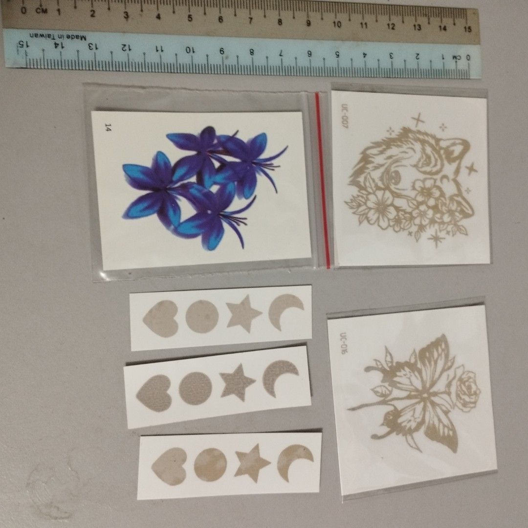 Assorted Temporary tattoo stickers long lasting water proof, Hobbies ...