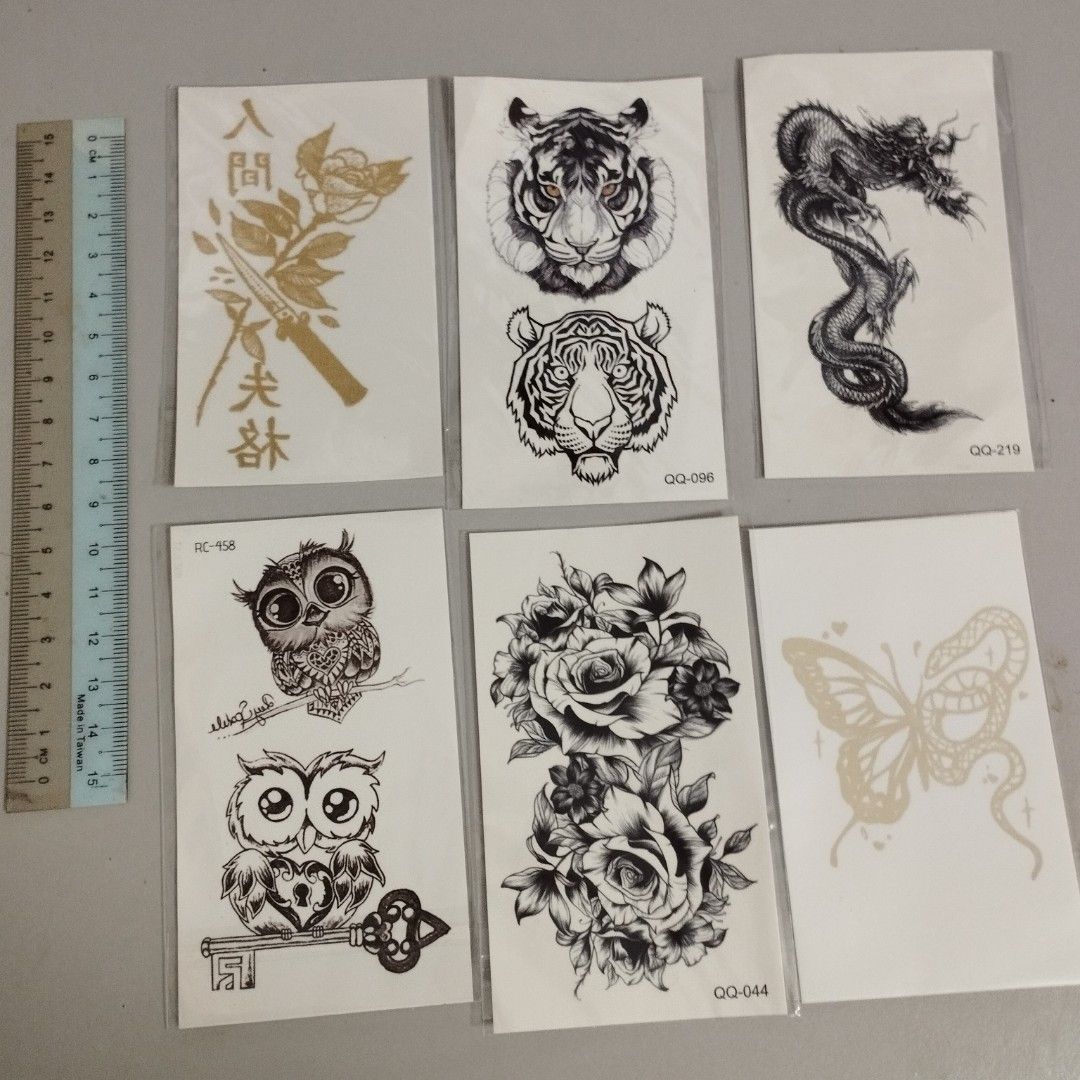 Assorted Temporary tattoo stickers long lasting water proof, Hobbies ...