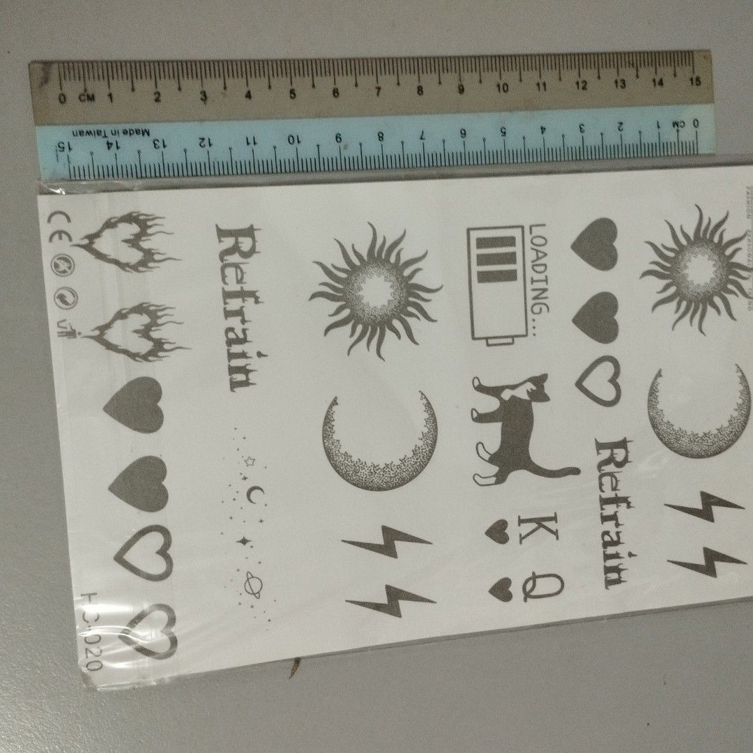 Assorted Temporary tattoo stickers long lasting water proof, Hobbies ...