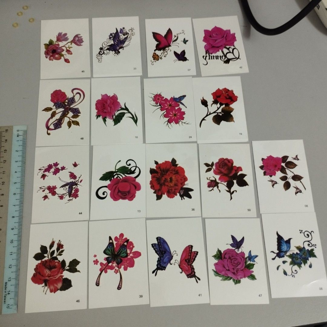 Assorted Temporary tattoo stickers long lasting water proof, Hobbies ...