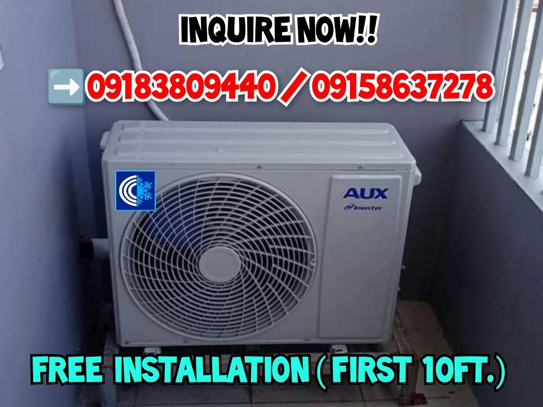 AUX F-SERIES INVERTER SPLIT TYPE AIRCON, TV & Home Appliances, Air ...