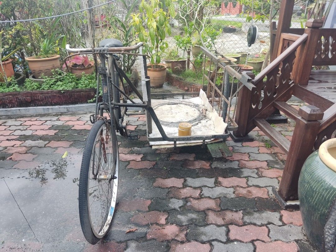 Basikal tua roda tiga body england custome, Sports Equipment, Bicycles ...