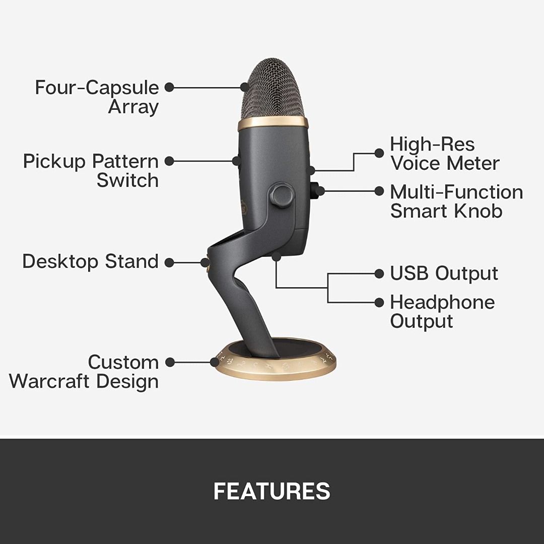 Blue Yeti X World of Warcraft Edition Professional Podcast, Gaming ...