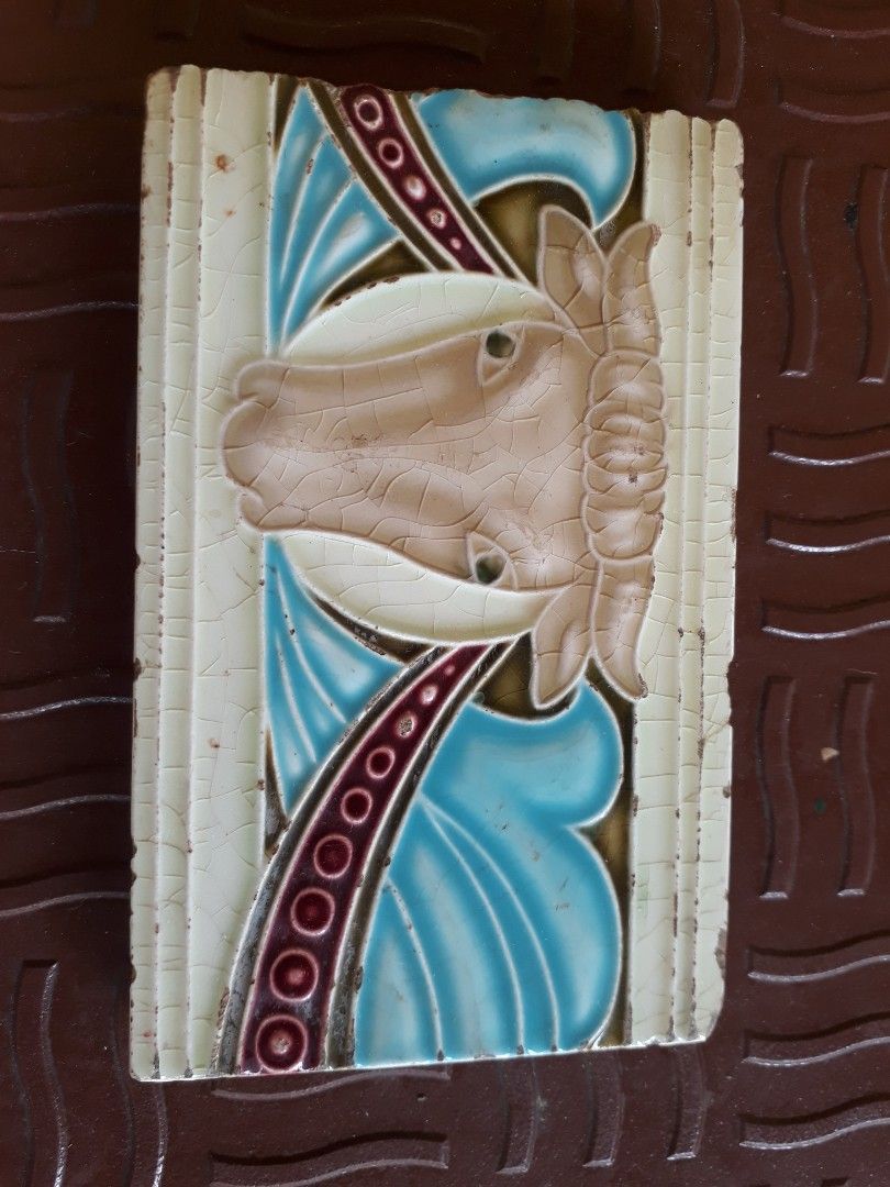 Border Tile - Peranakan Bull / Cow Face - vintage collectible Japan ...