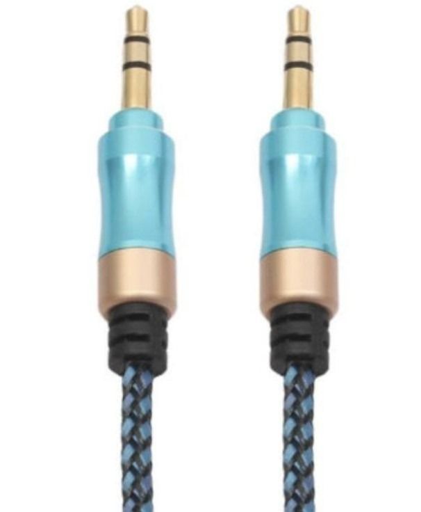 Braided Audio Jack Aux Cable 3.5mm To 3.5mm Plug (1metre), Audio, Other ...