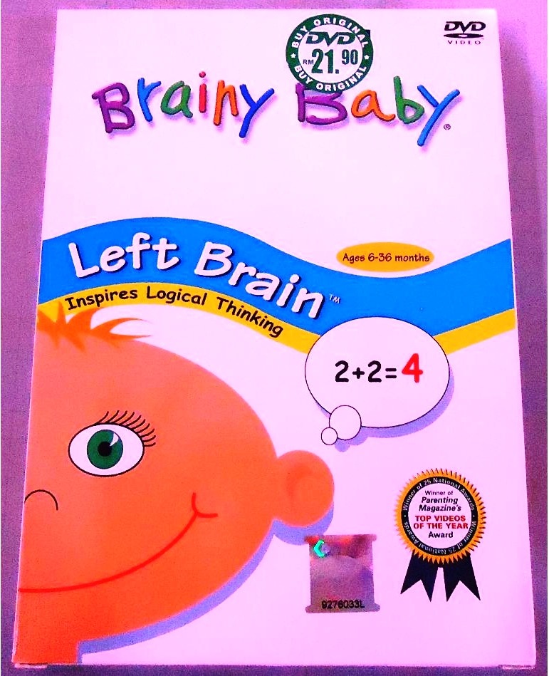 Brainy Baby Left Brain Inspires Logical Thinking DVD Infant Development ...