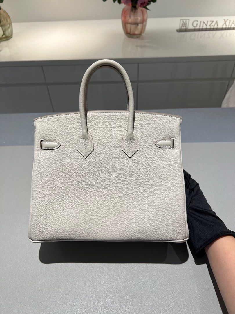 Brand New Hermes Birkin 25 Gris Perle Togo PHW, Luxury, Bags & Wallets ...
