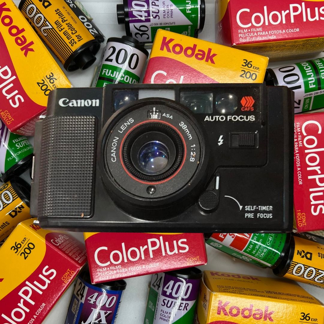 Canon AF35M + Freebies, Photography, Cameras on Carousell