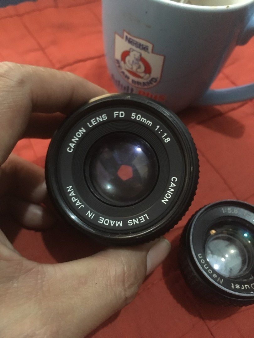 canon fd 50mm 1.8 built in fungus, Photography, Lens & Kits on Carousell