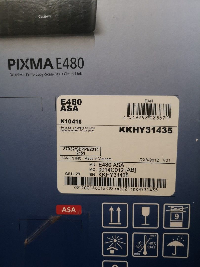 Canon pixma e480, Computers & Tech, Printers, Scanners & Copiers on ...