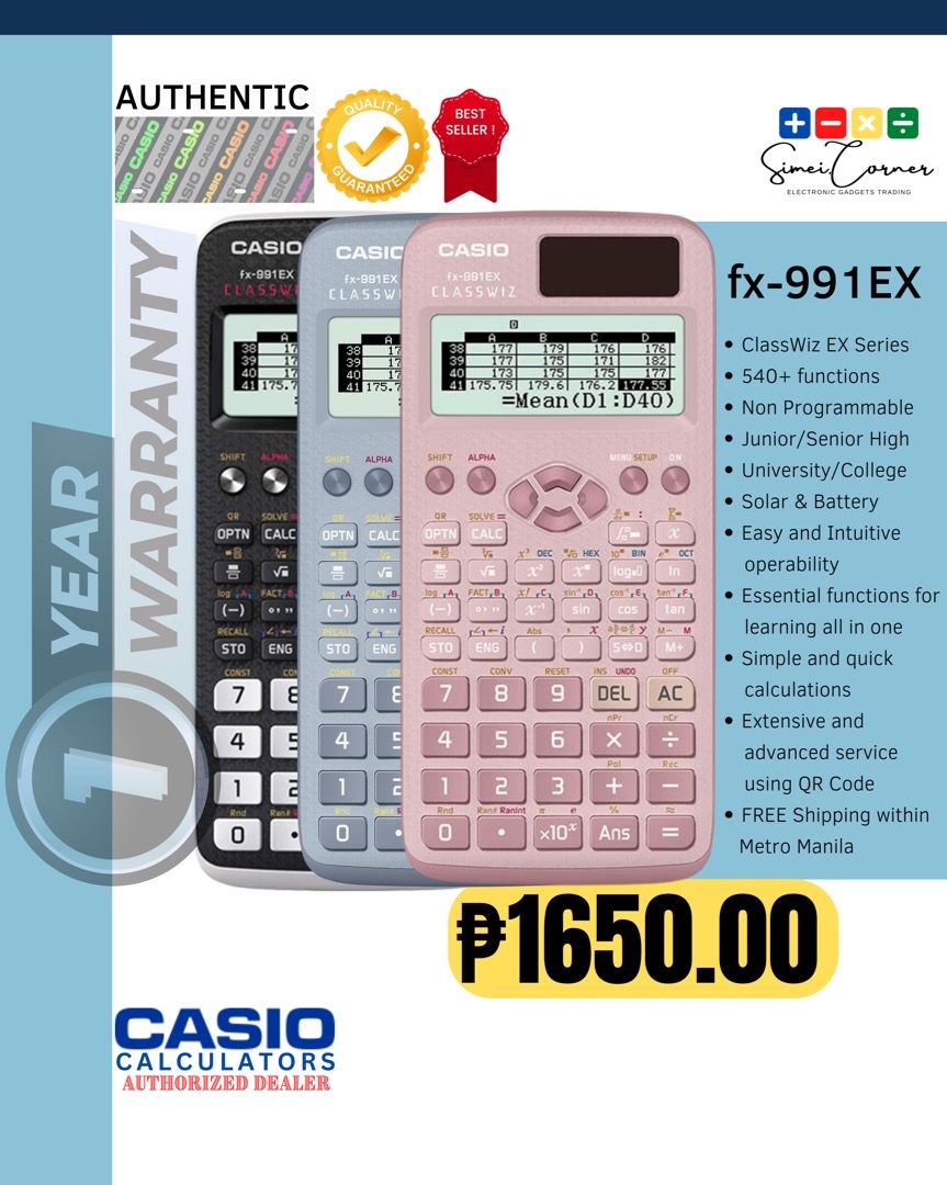 Casio fx-991EX, Computers & Tech, Office & Business Technology on Carousell