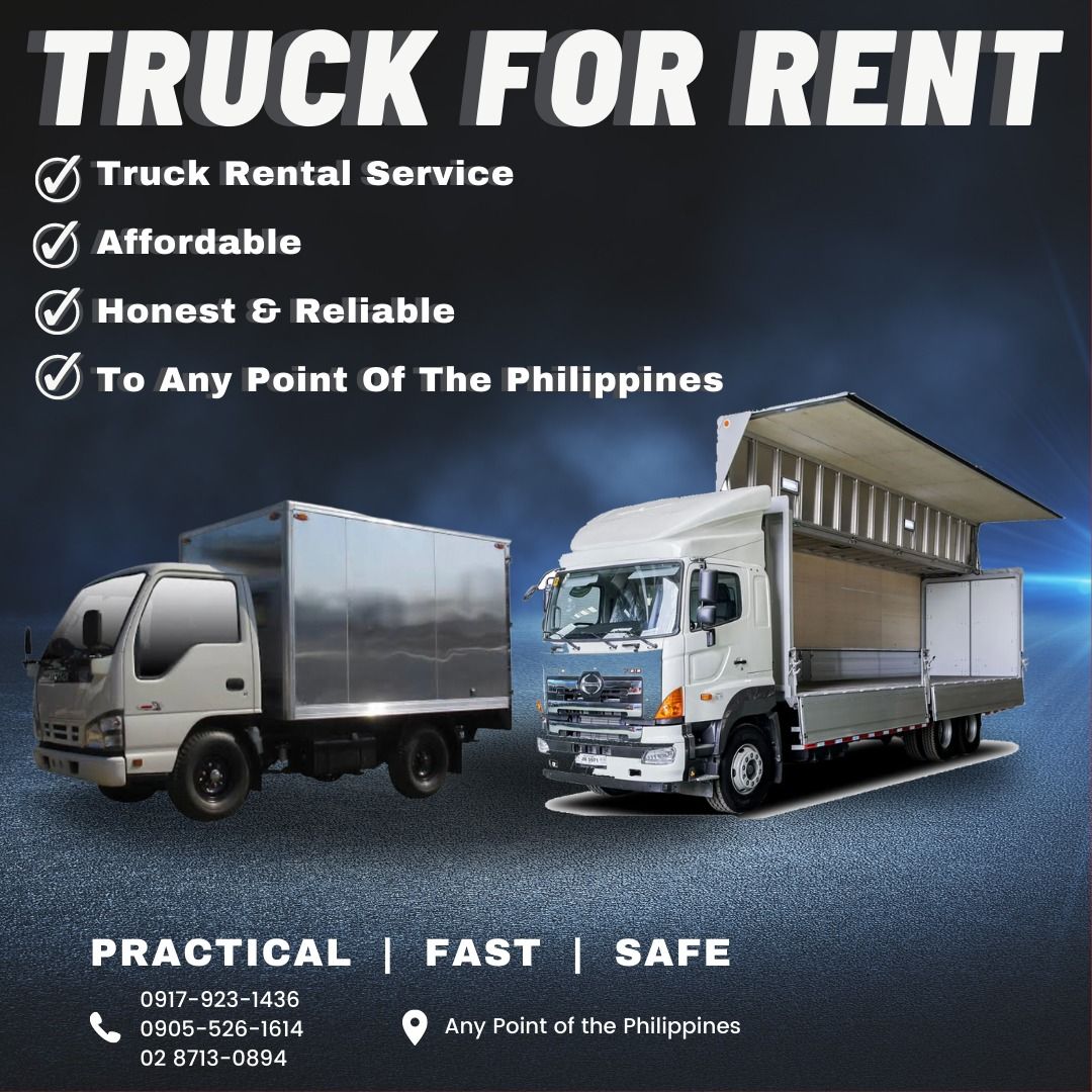 Closedvan, Elf Truck, Boomtruck for Hire, Vehicle Rentals on Carousell