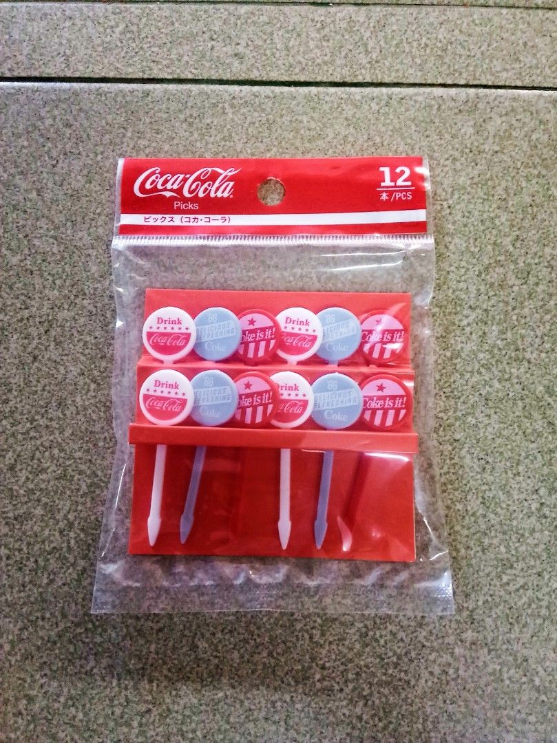 Coca-Cola Food Picks (Round Design)., Hobbies & Toys, Collectibles ...