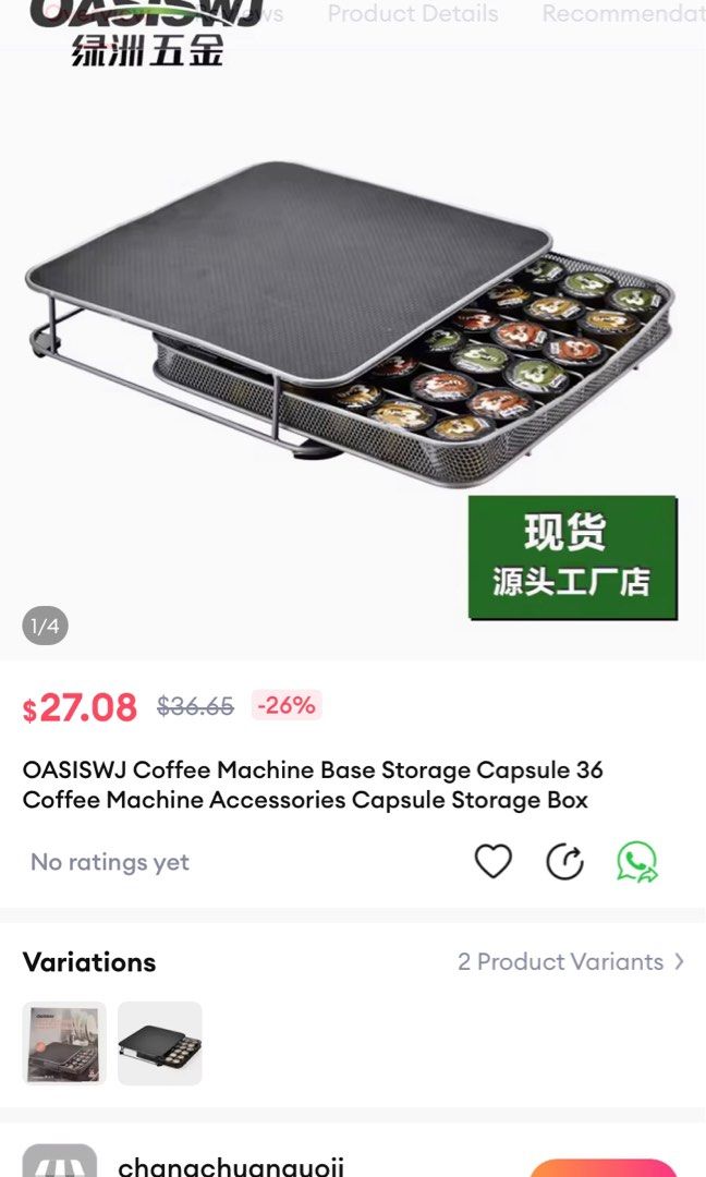 Coffee capsules stand/tray, TV & Home Appliances, Kitchen Appliances ...