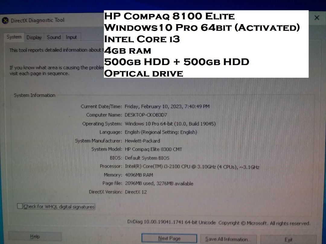 COMPUTER System Unit / Monitor for Sale on Carousell