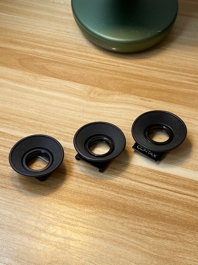 原裝Contax RTS 觀景器 三兄弟 Contax original eyecup eyepiece for Contax RTS I ...
