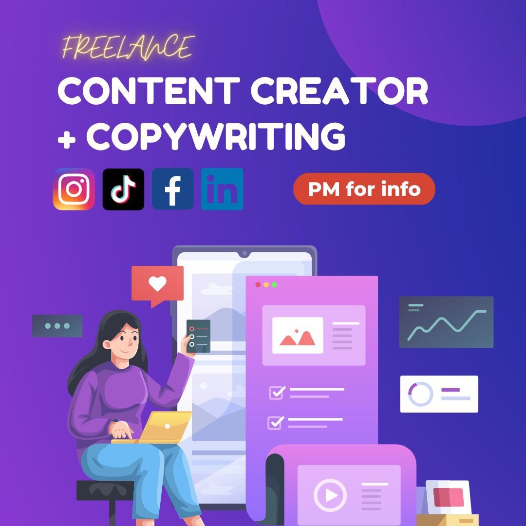 Content Creator | Social Media Management | Copywriting | Blog Posts | Tiktok Creator ...