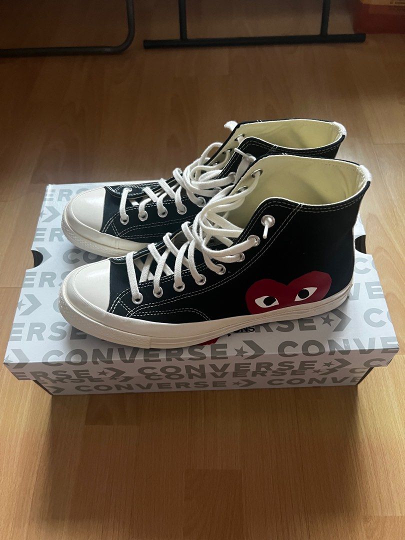 Converse x Cdg Highcut, Men's Fashion, Footwear, Sneakers on Carousell