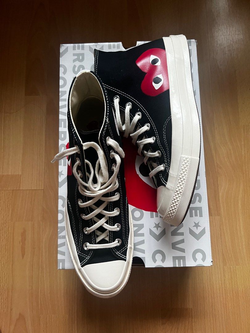 Converse x Cdg Highcut, Men's Fashion, Footwear, Sneakers on Carousell