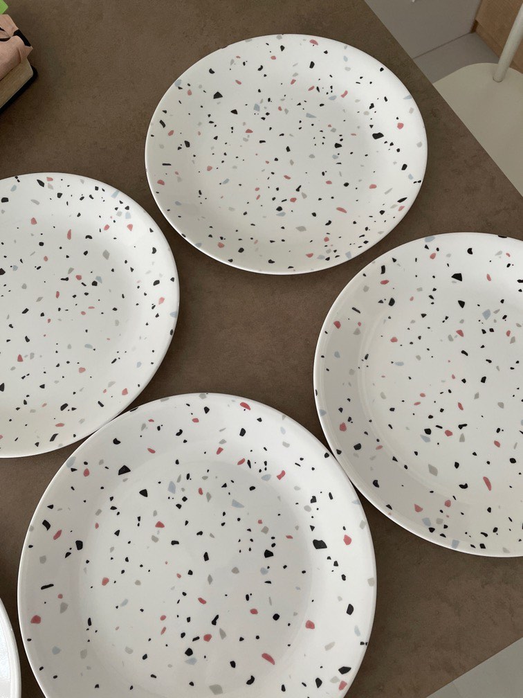 Corelle Terrazzo Dinner plates, Furniture & Home Living, Kitchenware ...