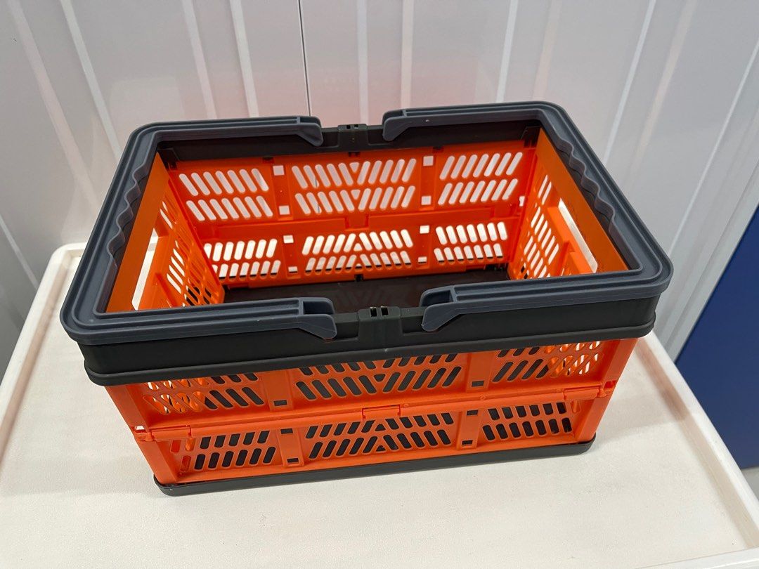 Daiso Collapsible Basket (200 yen) x 5 pcs, Furniture & Home Living ...
