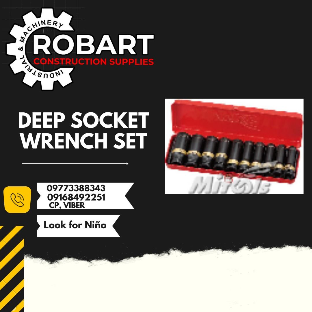 DEEP SOCKET WRENCH SET, Commercial & Industrial, Construction Tools ...