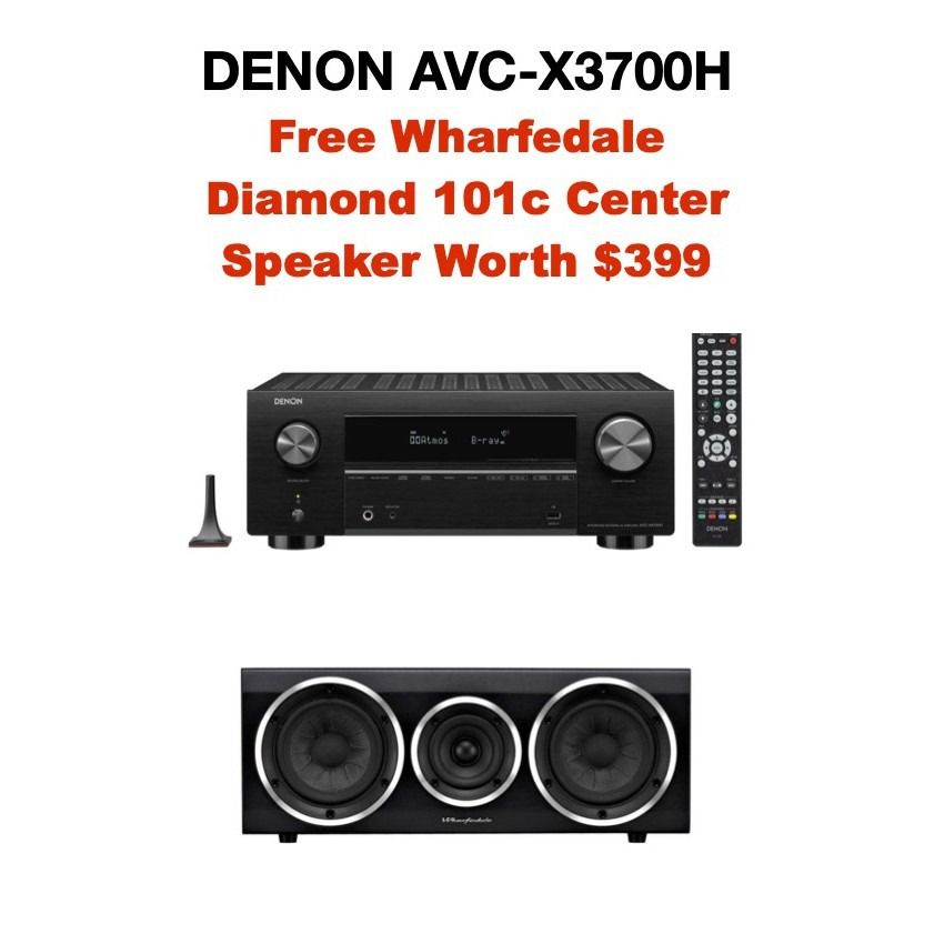 DENON AVC-X3700H Free Wharfedale Diamond 101C Center Speaker, 9.2 ...