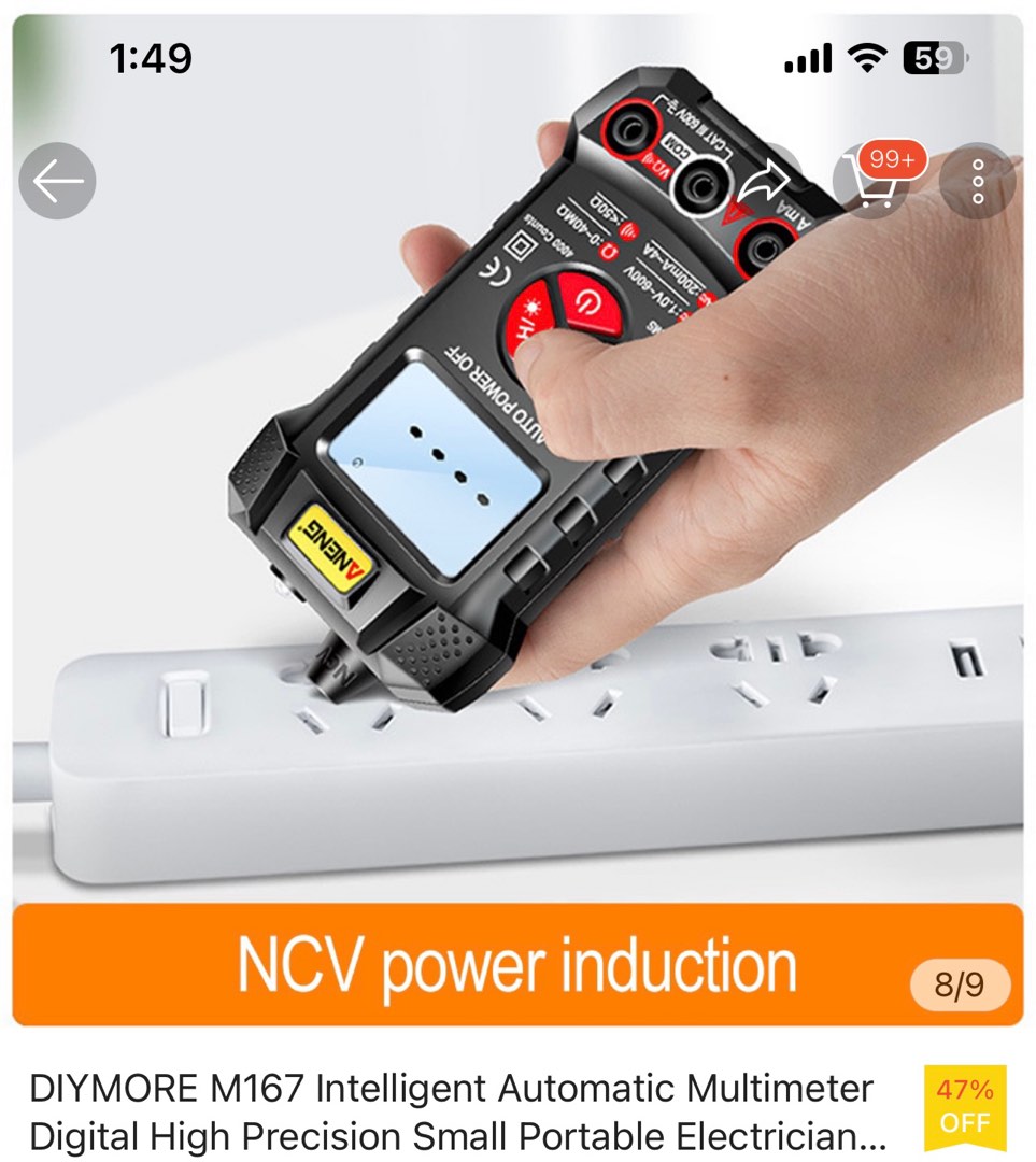 Digital multimeter Auto, Furniture & Home Living, Home Improvement ...