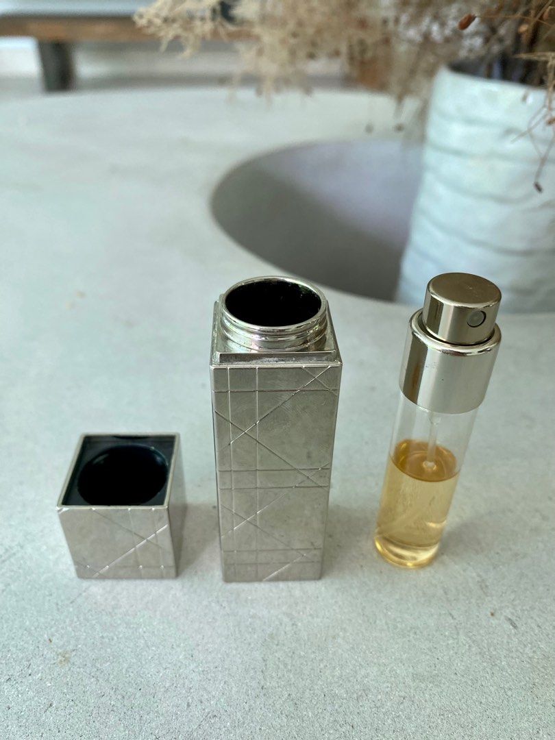 DIOR perfume refillable spray metallic limited edition, Beauty ...