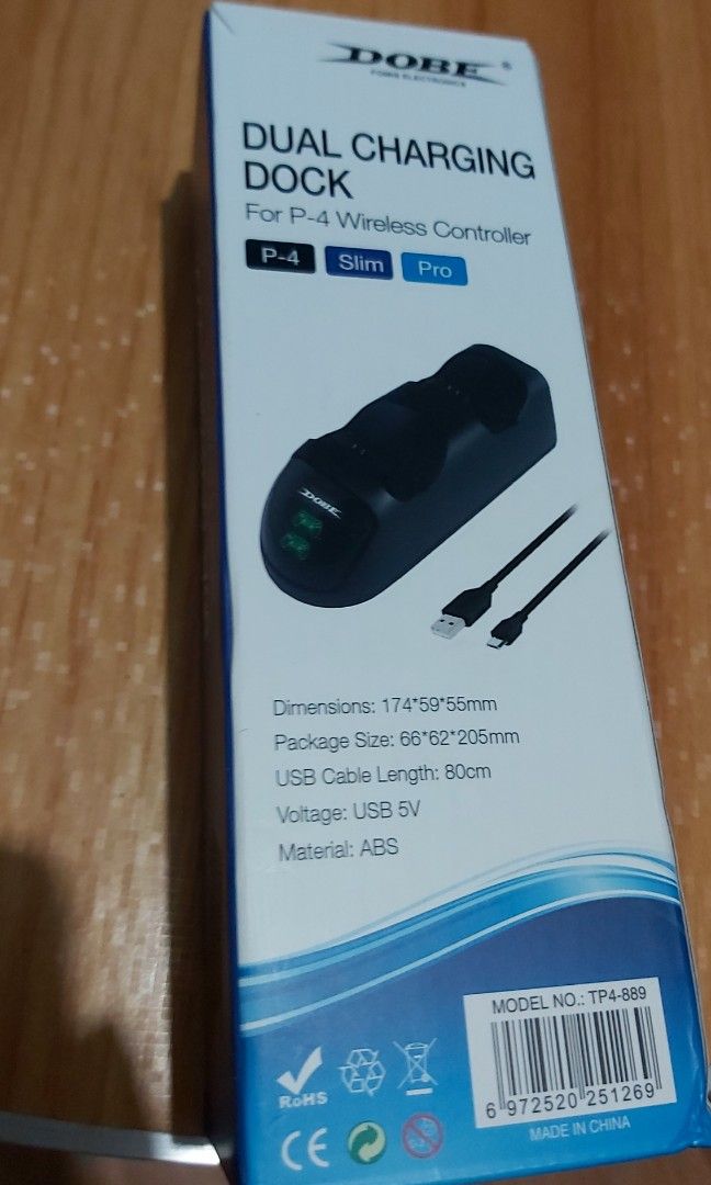 DOBE Dual Charging Dock DS4 PS4, Video Gaming, Gaming Accessories ...