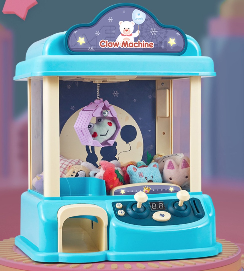 Douyin Mini Claw Doll Machine Coin Clip Doll Play House Toy Children ...