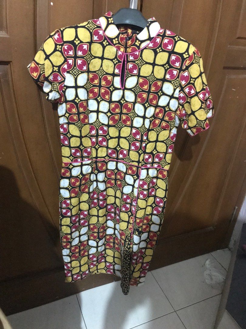 Dress batik Trusmi bahan viskos, Fesyen Wanita, Pakaian Wanita, Gaun ...