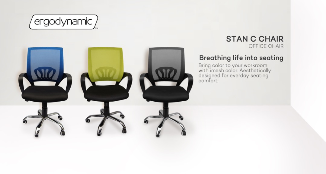 Ergodynamic STAN Chair - Mesh Office Chair, Home / Office Furnitures on ...