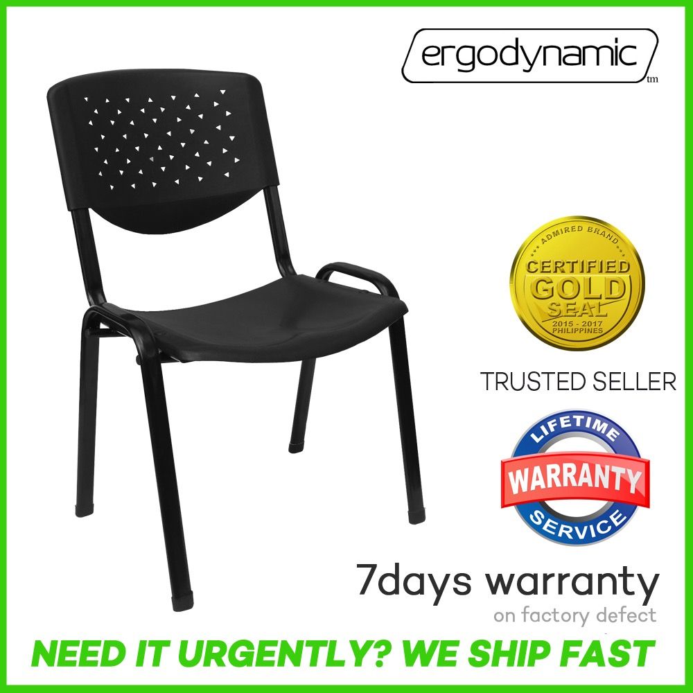 Ergodynamic VCP-205 Stacking Plastic Chair, Guest Chair, Visitor Chairs ...