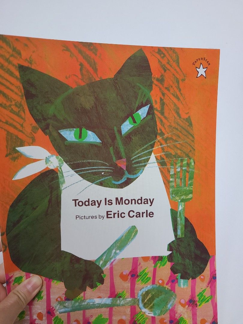 Eric Carle Today is Monday, 興趣及遊戲, 書本 & 文具, 小朋友書 - Carousell